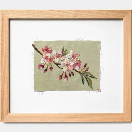 WATTLE& LOOP | CHERRY BLOSSOM Slow Stitch Embroidery Kit – Fora Studios