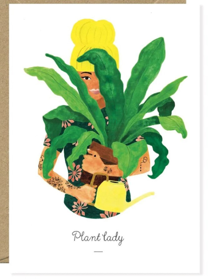ALL THE WAY TO SAY | Plant Lady Greeting Card – Fora Studios Australia